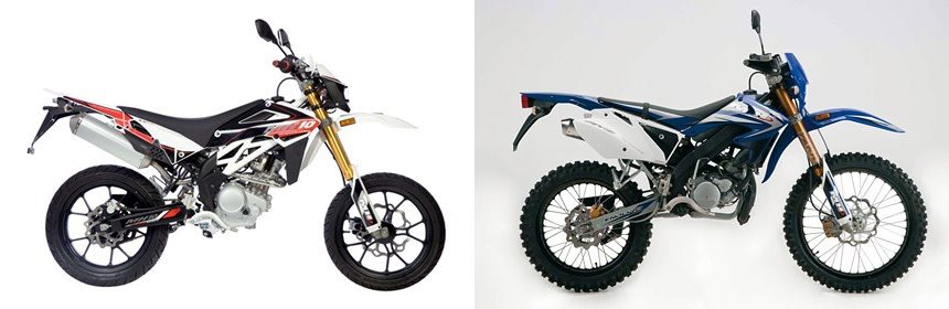 Motorrad Vergleich Motorhispania MH10 125 SM 2014 vs. Motorhispania RYZ ...