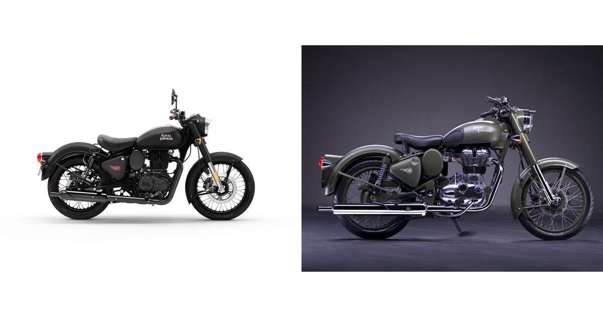 Motorrad Vergleich Royal Enfield Classic 350 2023 vs. Royal Enfield ...