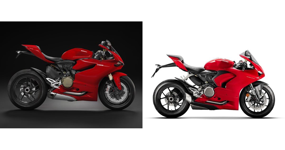 Motorrad Vergleich Ducati 1199 Panigale 2014 vs. Ducati Panigale V2 2024