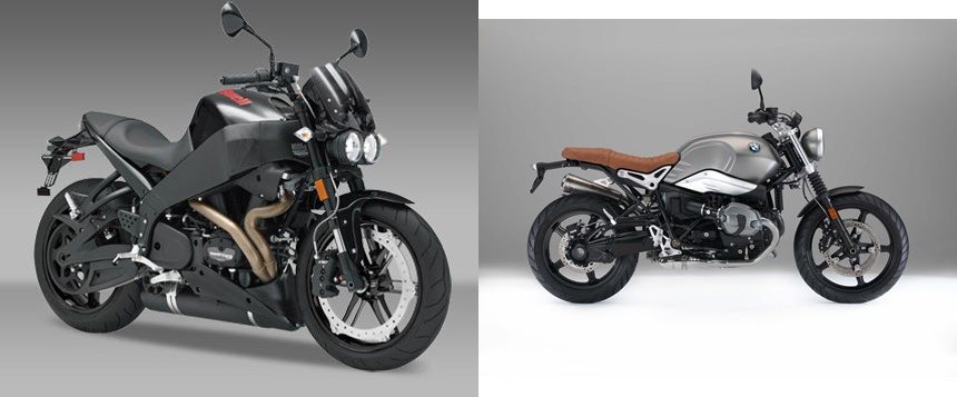 Motorrad Vergleich Buell Lightning XB 12 Scg 2011 vs. BMW R nineT ...