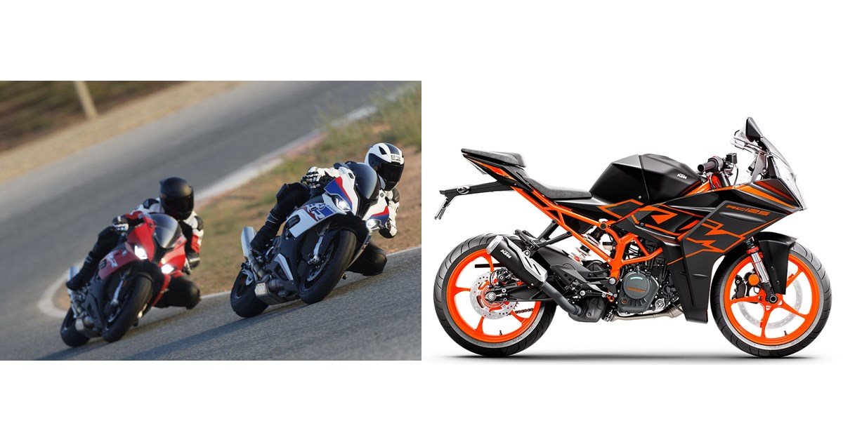 Motorrad Vergleich BMW S 1000 RR 2019 vs. KTM RC 125 2022