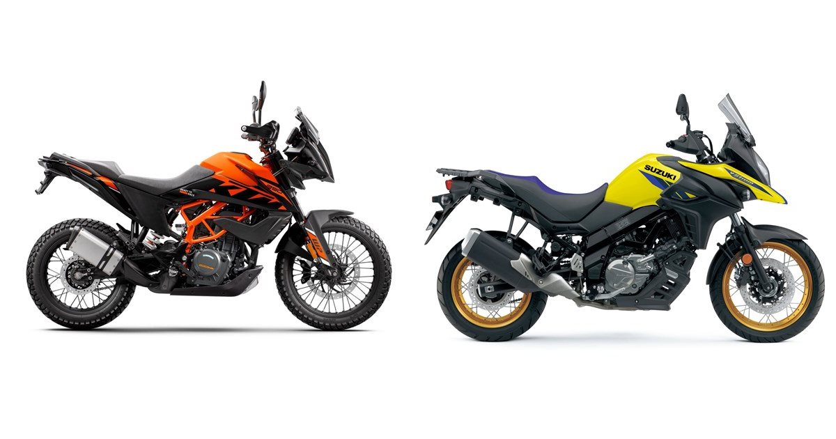 Motorrad Vergleich KTM 390 Adventure SW 2024 vs. Suzuki V-Strom 650 XT 2024