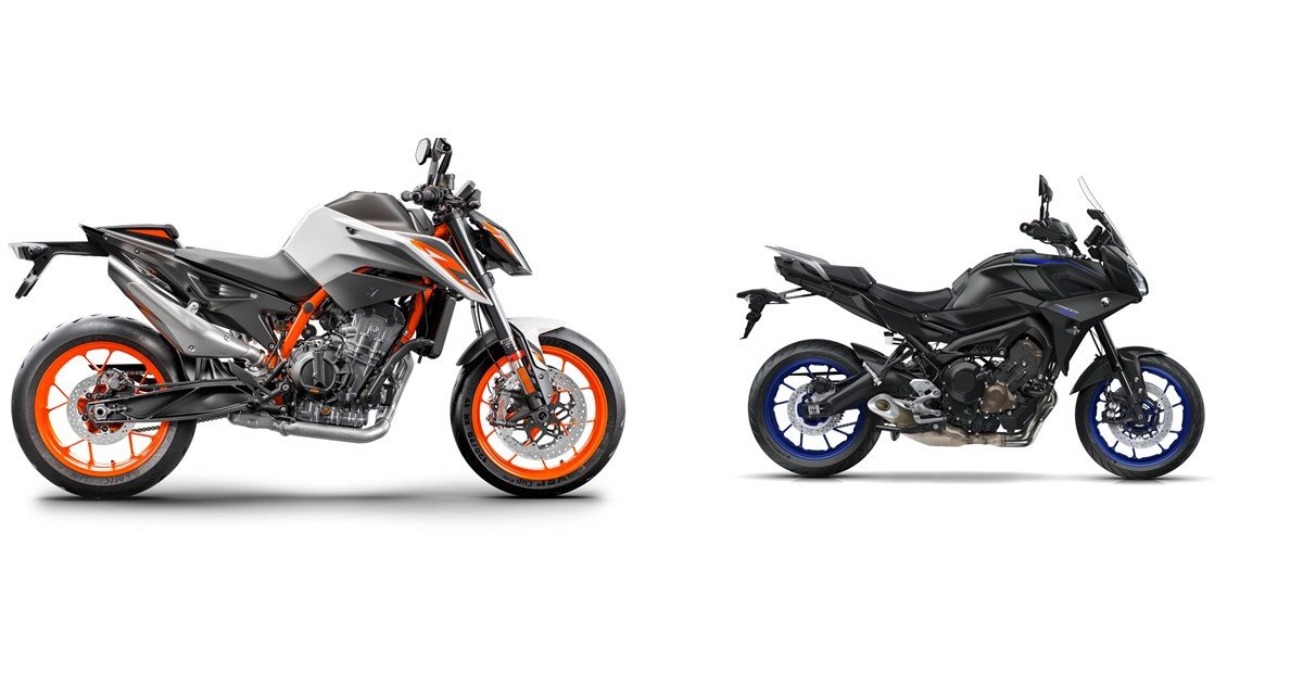 Motorrad Vergleich KTM 890 Duke R 2020 vs. Yamaha Tracer 900 2018