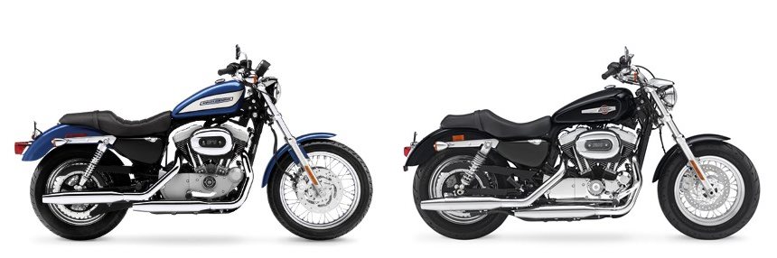 Motorrad Vergleich Harley-Davidson Sportster XL 1200 R Roadster 2005 vs ...