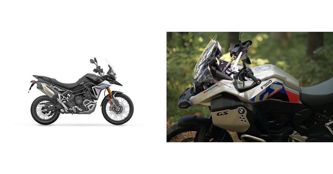 Motorrad Vergleich Triumph Tiger 900 Rally Pro 2024 vs. BMW F 900 GS ...