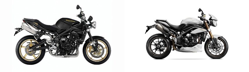 Motorrad Vergleich Triumph Street Triple 675 R 2010 vs. Triumph Speed ...