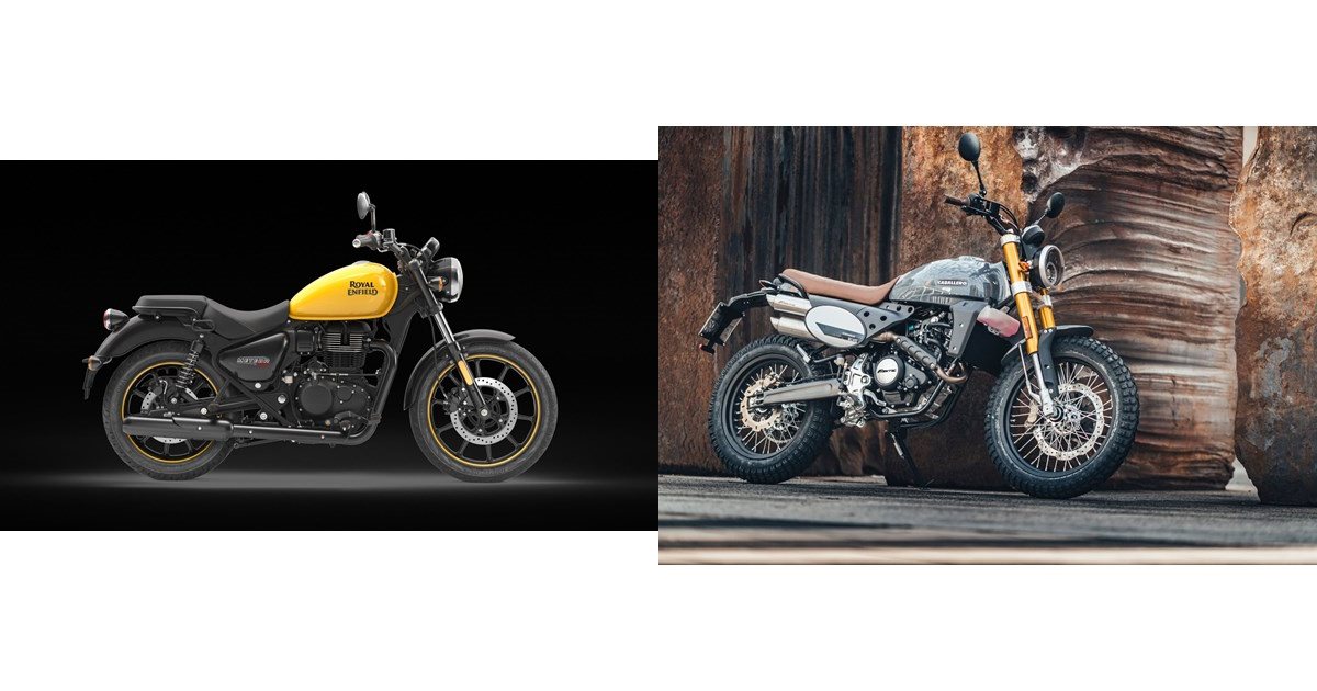Motorrad Vergleich Royal Enfield Meteor 350 Fireball 2021 vs. Fantic ...