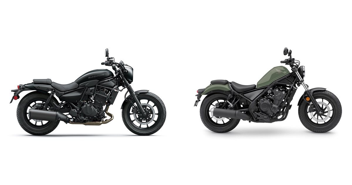 Confronto tra moto Kawasaki Eliminator 500 SE 2024 VS. Honda CMX500 Rebel 2022