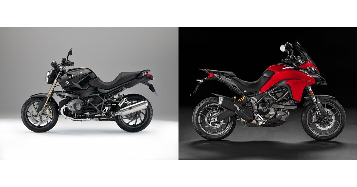 Motorrad Vergleich BMW R 1200 R 2013 vs. Ducati Multistrada 950 2019