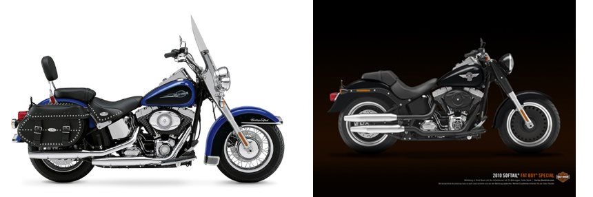 Motorrad Vergleich Harley-Davidson Softail Heritage Classic FLSTC 2008 ...