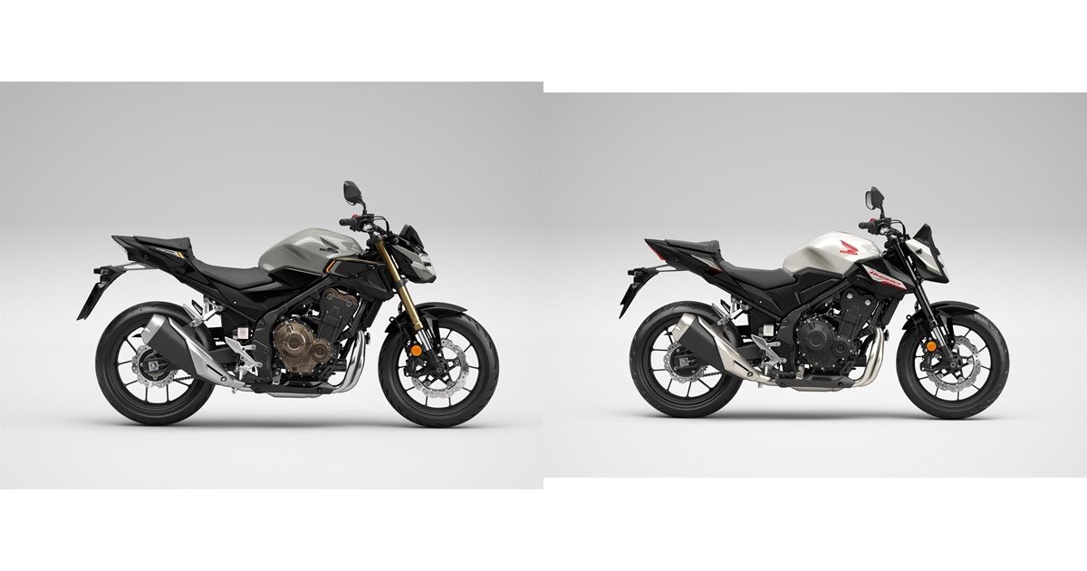Motorrad Vergleich Honda CB500F 2023 vs. Honda CB500 Hornet 2024