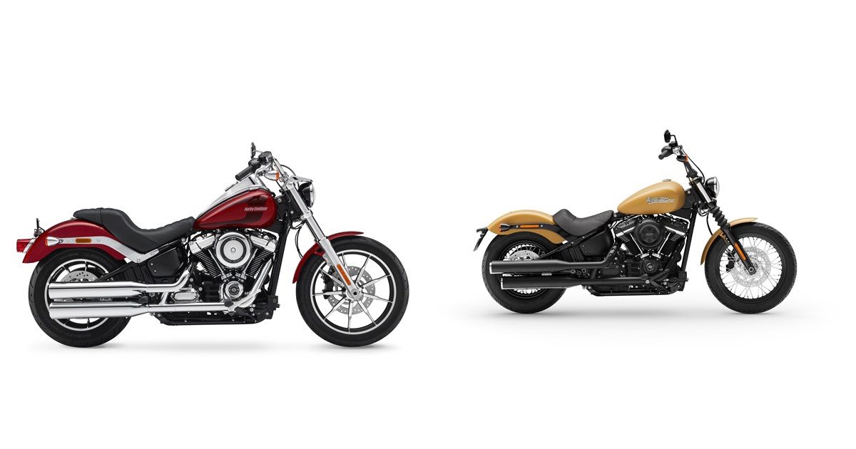 Motorrad Vergleich Harley-Davidson Softail Low Rider FXLR 2018 vs. Harley-Davidson Softail ...