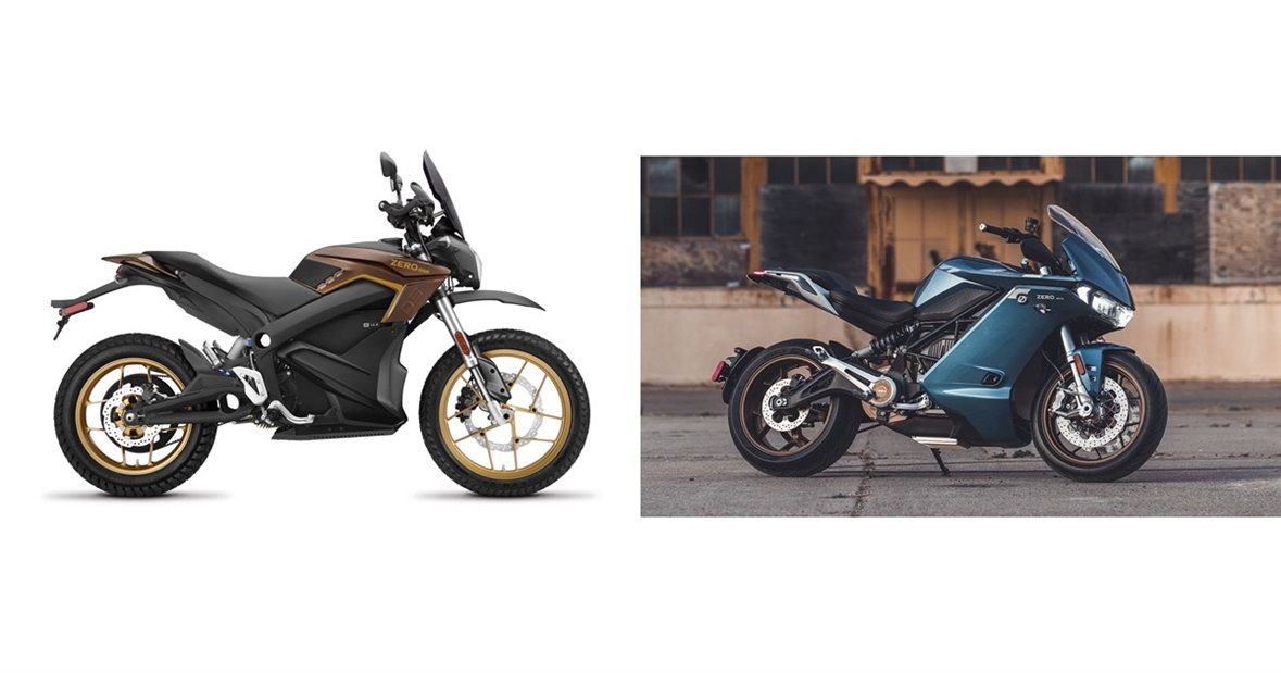 Motorrad Vergleich Zero DSR 2019 vs. Zero SR/S 2020