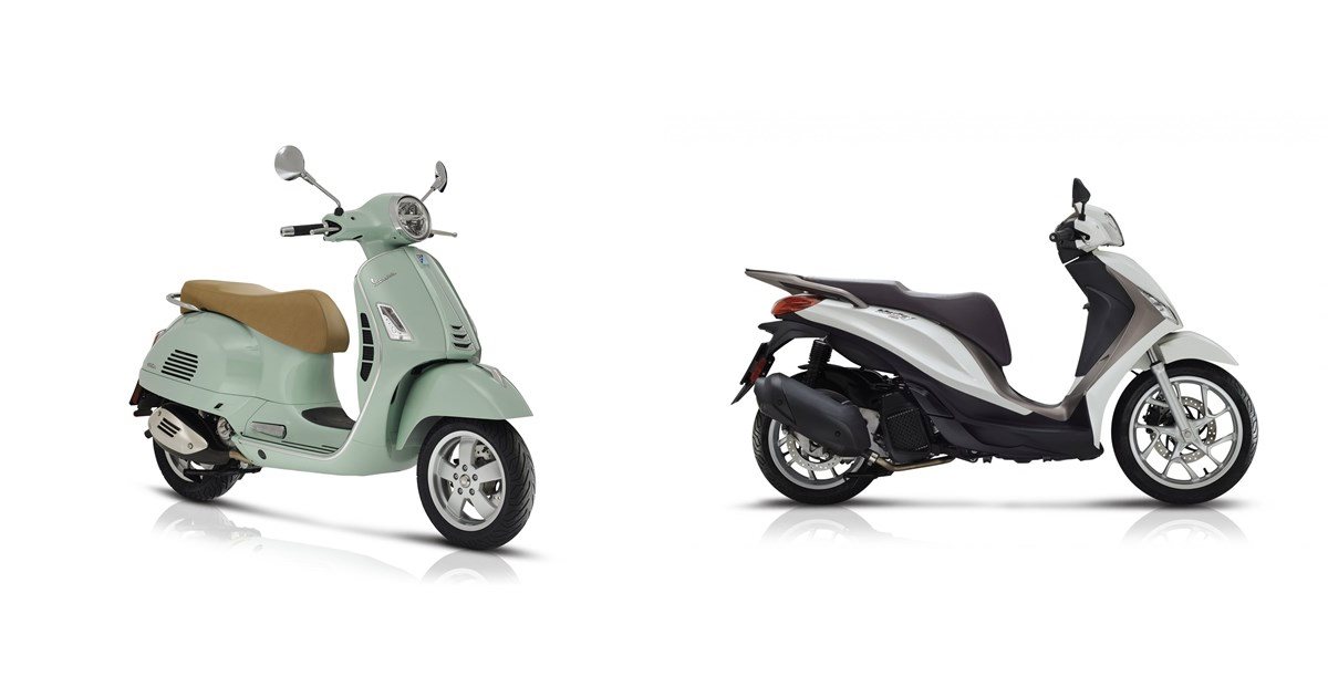 Motorrad Vergleich Vespa Gts 300 Hpe 2019 Vs Piaggio Medley 125 Ie