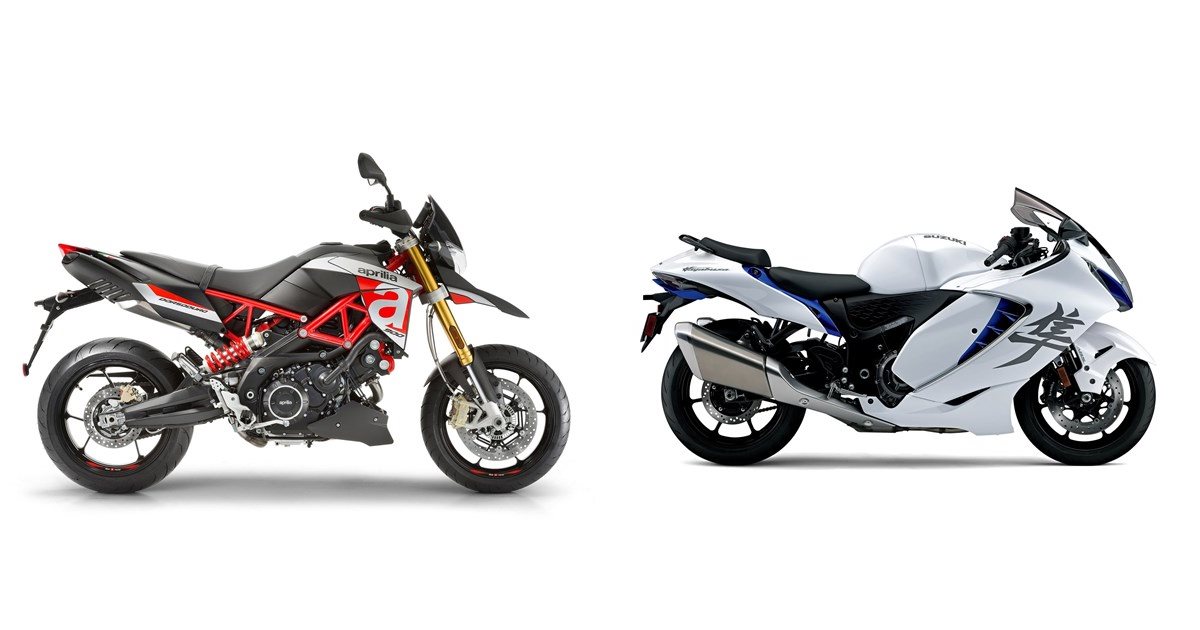 Motorrad Vergleich Aprilia Dorsoduro 900 2020 vs. Suzuki GSX 1300 R ...