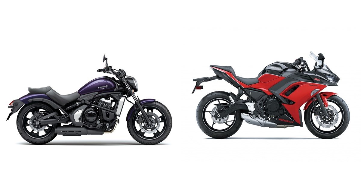 Kawasaki Vulcan S 2015 vs Kawasaki Ninja 650 40th Anniversary 2024