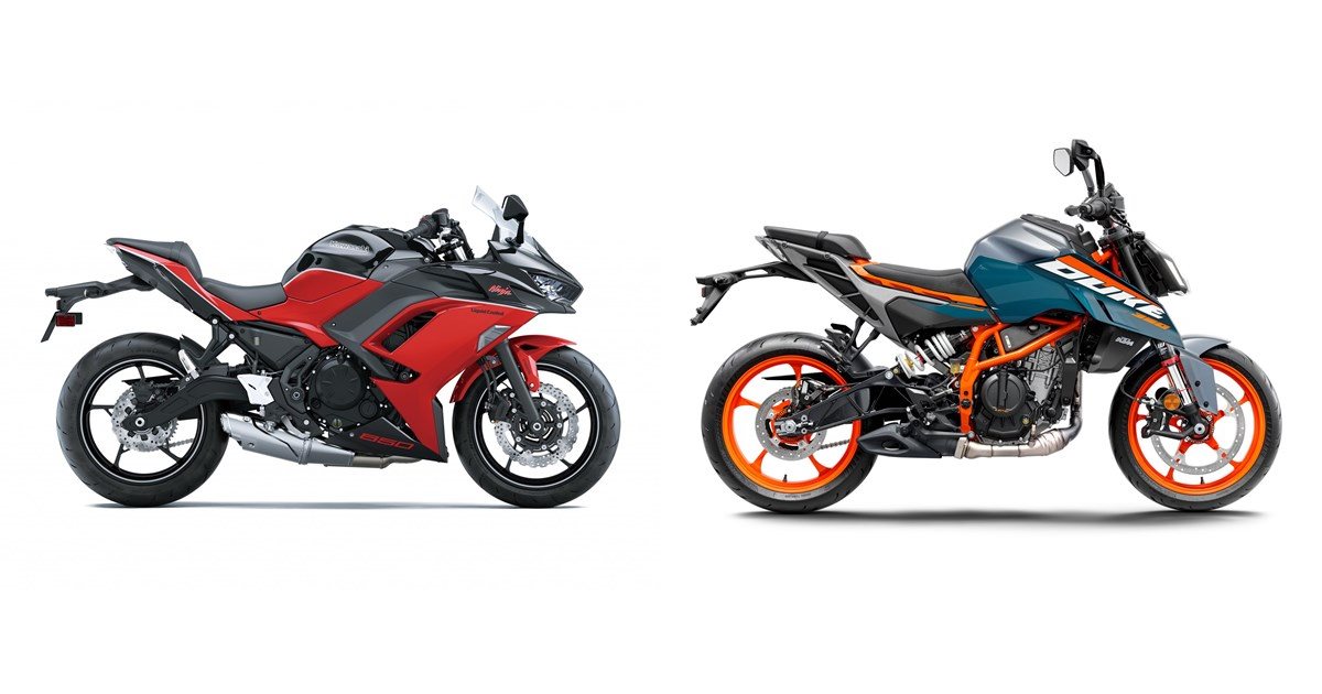 Kawasaki Ninja 650 40th Anniversary 2024 vs KTM 390 Duke 2024