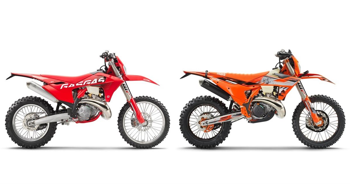 Motorrad Vergleich GASGAS EC 300 2024 vs. KTM 300 EXC HARDENDURO 2024
