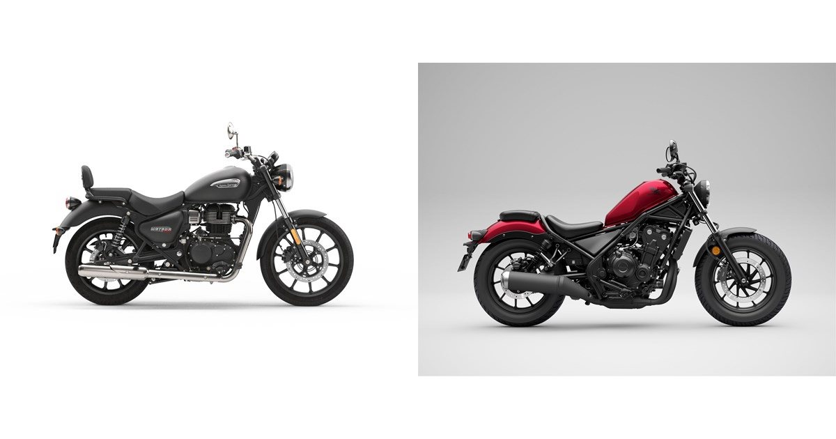 Motorrad Vergleich Royal Enfield Meteor 350 Stellar 2023 vs. Honda ...