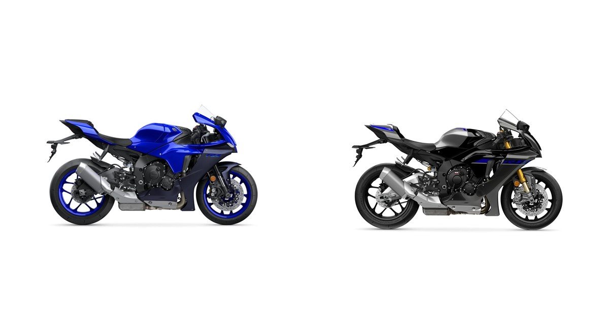 Motorrad Vergleich Yamaha R1 2022 vs. Yamaha R1M 2024