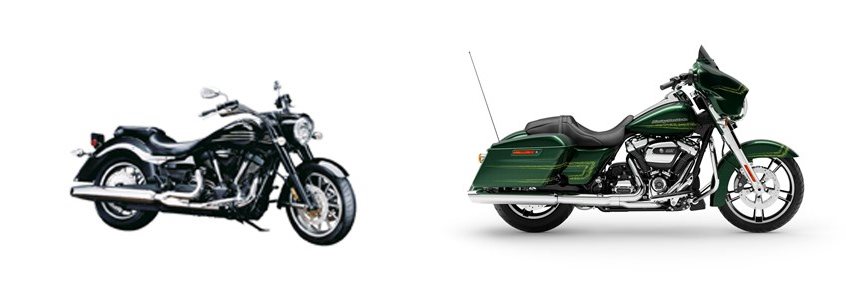 Motorrad Vergleich Yamaha XV 1900 A 2006 vs. Harley-Davidson Street ...