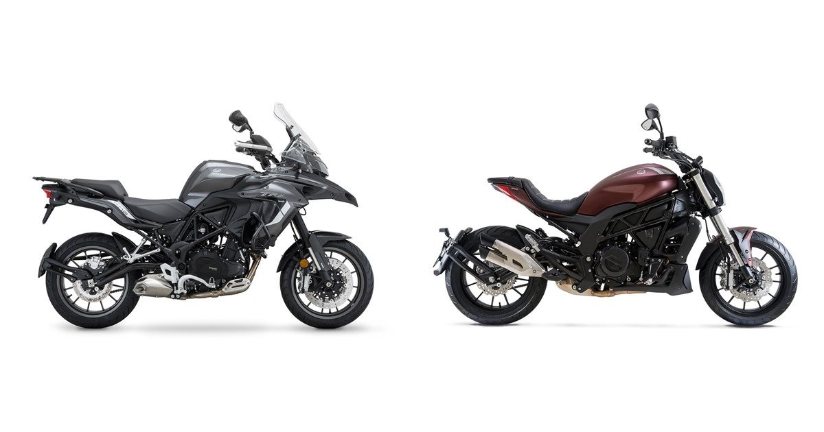 Motorrad Vergleich Benelli TRK 502 2022 vs. Benelli 502 C 2023