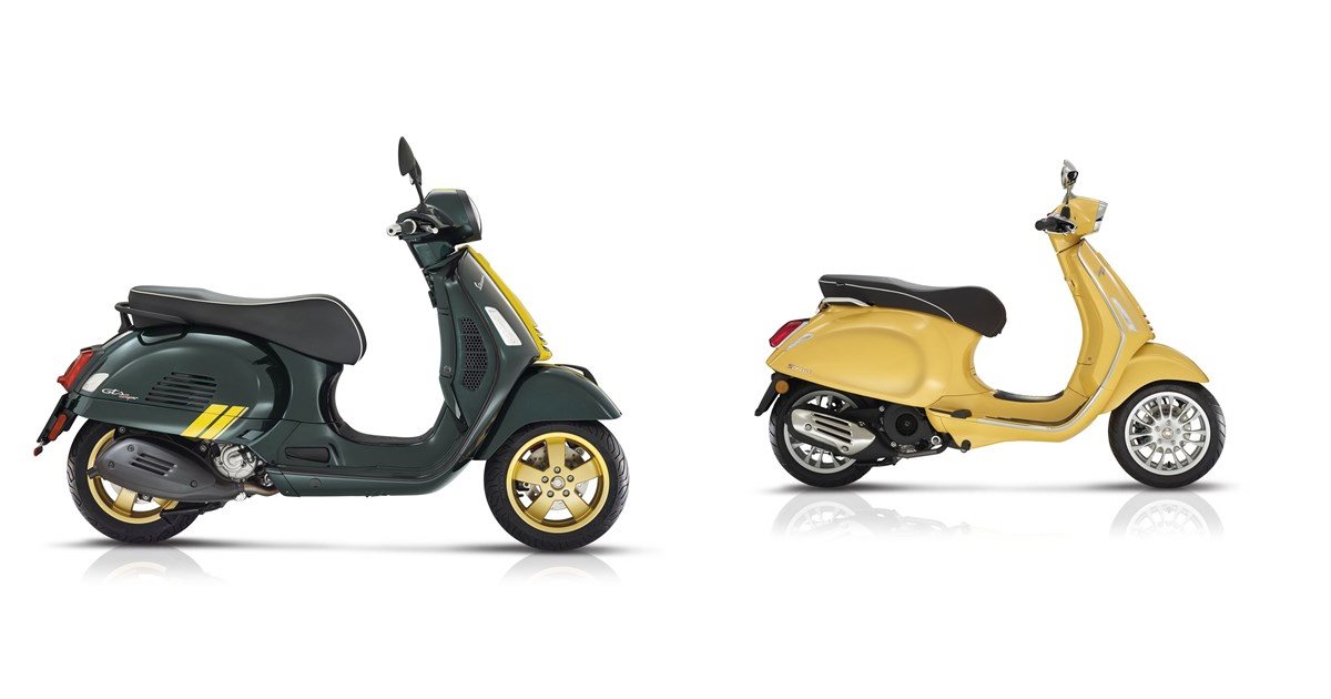 Motorrad Vergleich Vespa Gts 125 Super Racing Sixties 2020 Vs Vespa