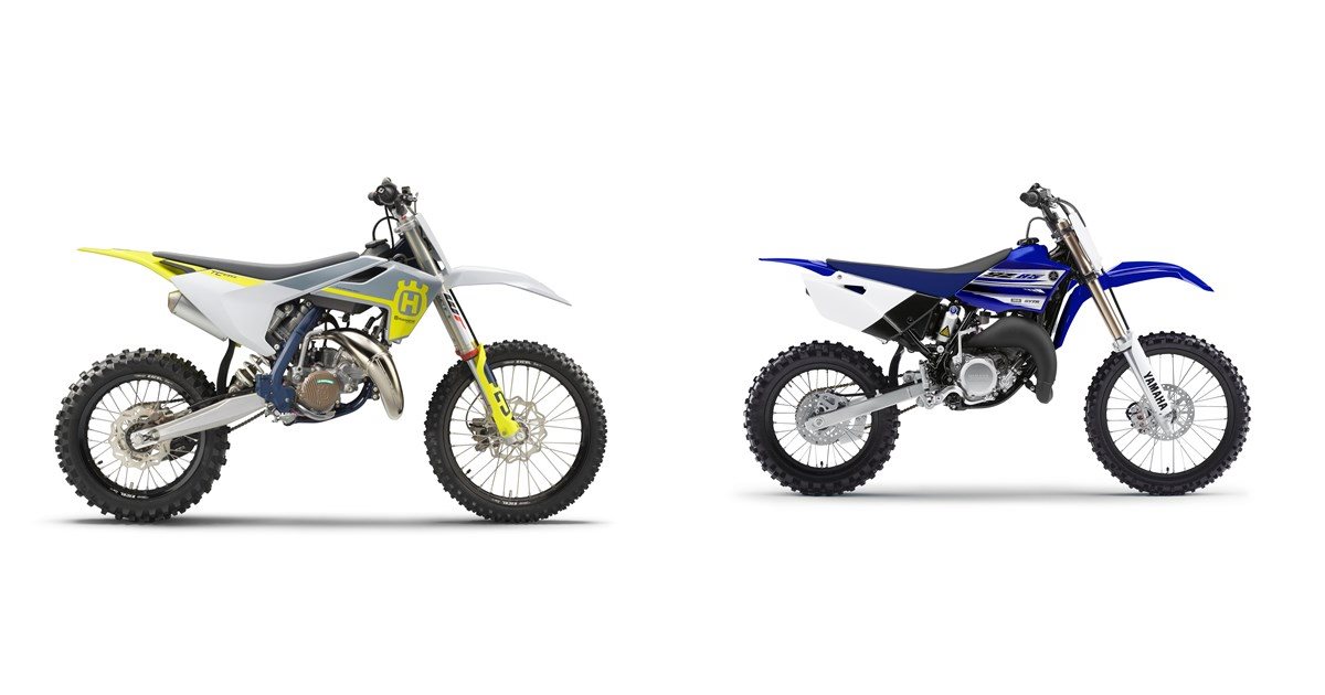 Motorrad Vergleich Husqvarna TC 85 2023 vs. Yamaha YZ 85 LW 2018