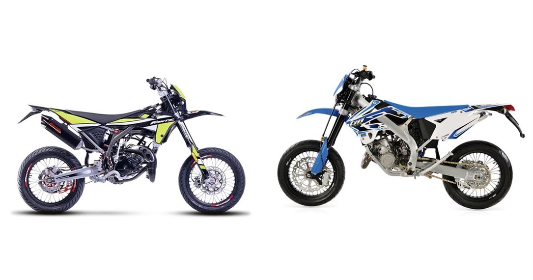 Motorrad Vergleich Fantic XM 50 Performance 2022 vs. TM SMR 125 2013