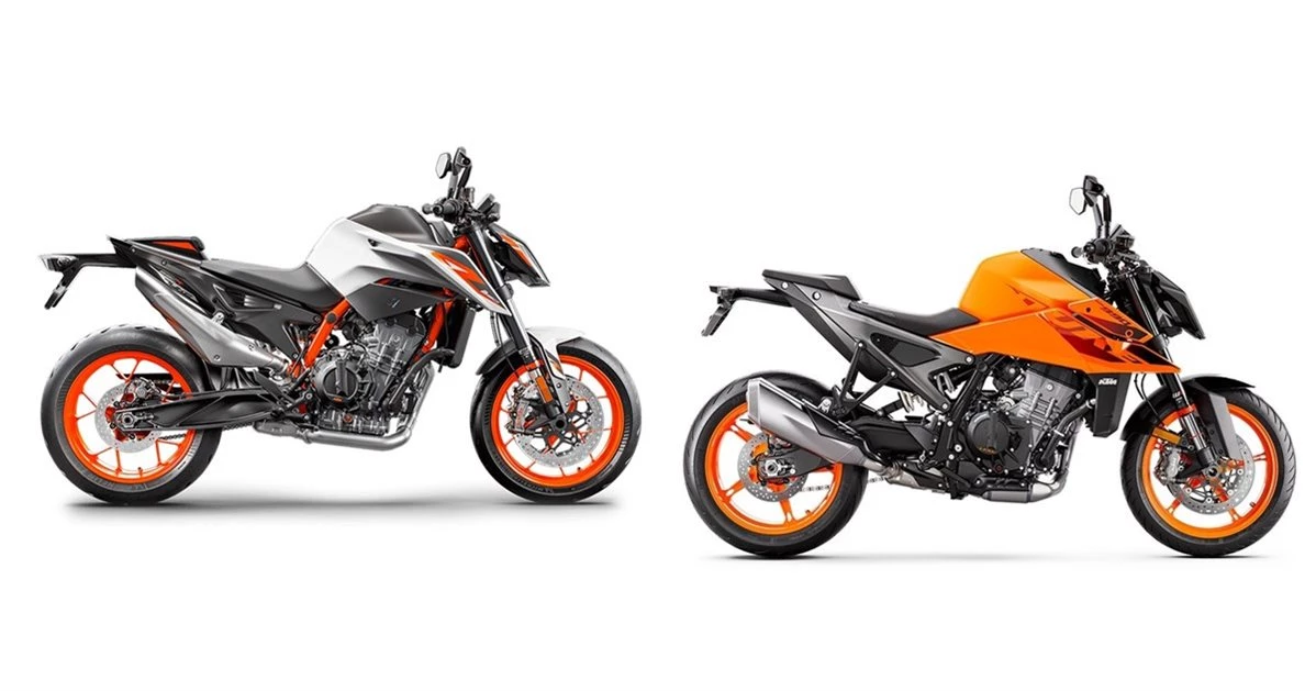 Motorrad Vergleich KTM 890 Duke R 2021 vs. KTM 990 Duke 2024