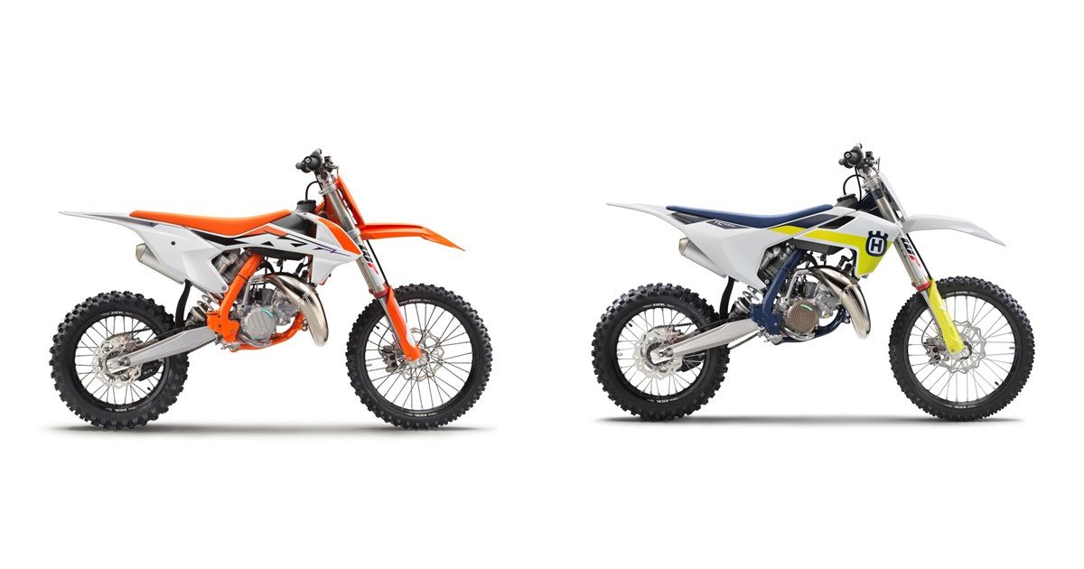 Motorrad Vergleich KTM 85 SX 19/16 2023 vs. Husqvarna TC 85 2021