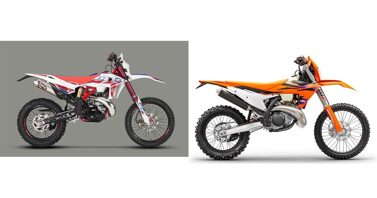 Motorrad Vergleich Beta RR 300 Racing 2019 vs. KTM 300 EXC 2024