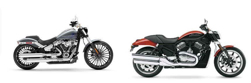 Motorrad Vergleich Harley-Davidson Softail Breakout 117 2023 vs. Harley ...