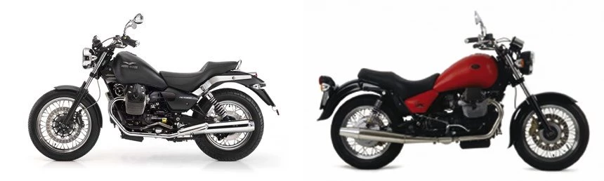Motorrad Vergleich Moto Guzzi Nevada 750 Aquila Nera 2014 vs. Moto ...