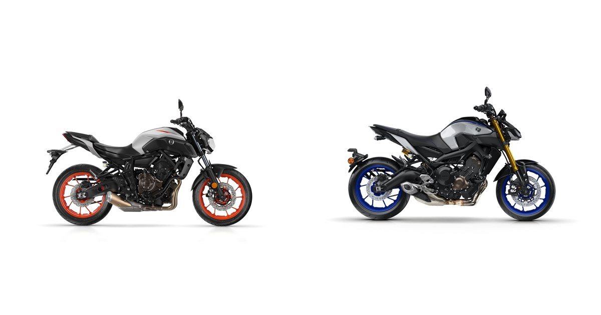 Motorrad Vergleich Yamaha MT-07 2019 vs. Yamaha MT-09 SP 2020