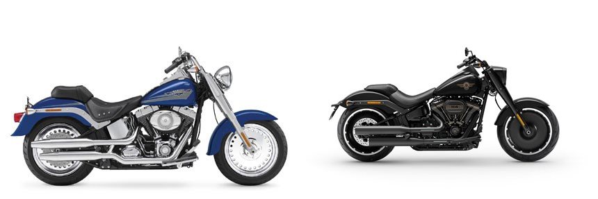 Motorrad Vergleich Harley-Davidson Softail Fat Boy FLSTF 2009 vs ...