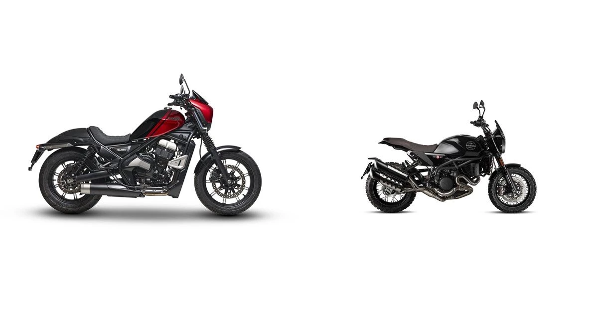 Motorrad Vergleich Moto Morini Calibro 2024 vs. Moto Morini Super ...