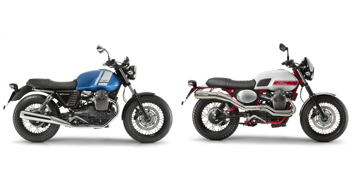 Motorrad Vergleich Moto Guzzi V7 II Special 2018 vs. Moto Guzzi V7 II Stornello 2016