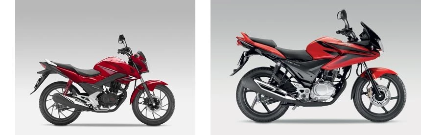 Motorrad Vergleich Honda CB125F 2015 vs. Honda CBF 125 2009
