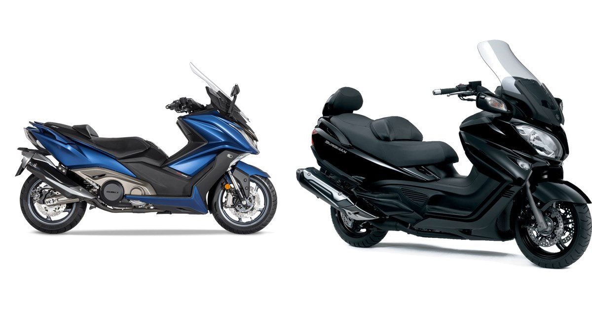 Motorrad Vergleich Kymco AK 550i ABS 2023 vs. Suzuki Burgman 650 ...