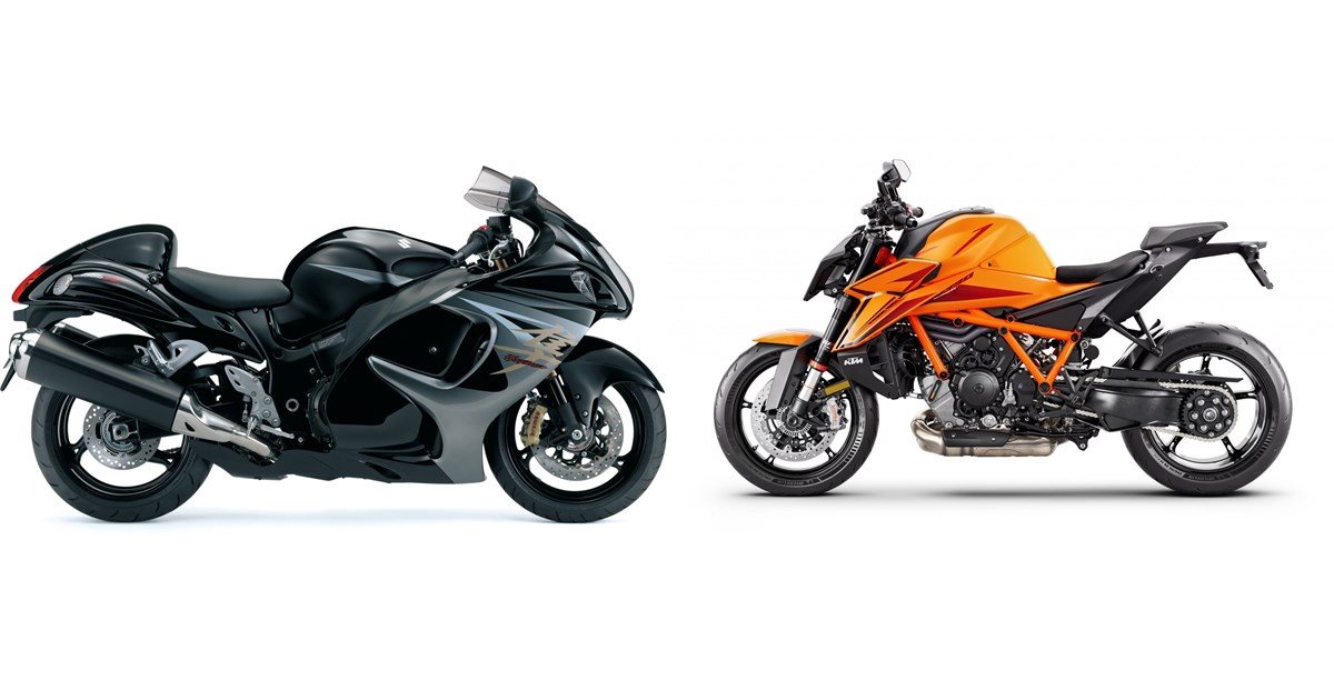 Suzuki GSX 1300 R Hayabusa 2014 vs KTM 1390 Super Duke R 2024
