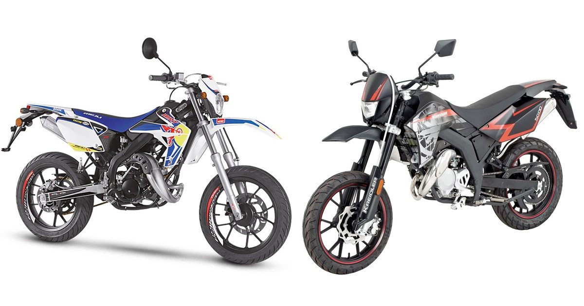 Motorrad Vergleich Rieju MRT Freejump 50 Supermoto 2018 vs. Kreidler ...