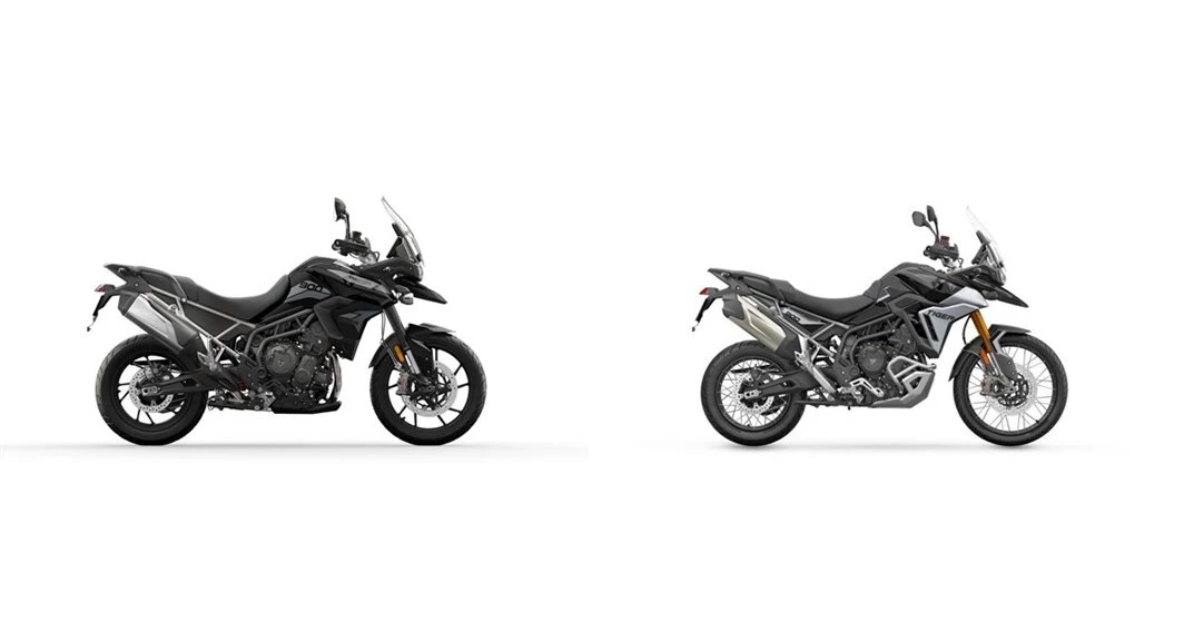 Comparaison des motos Triumph Tiger 900 GT Pro 2023 VS. Triumph Tiger 900 Rally Pro 2024