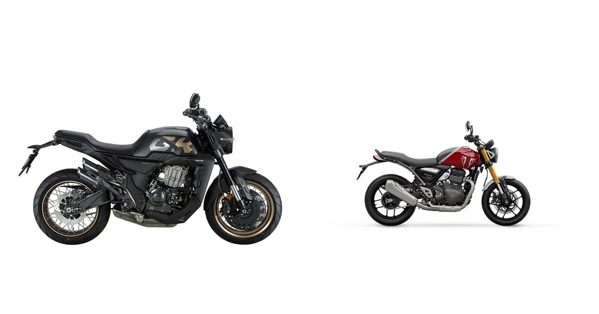 Motorrad Vergleich Zontes 350 GK 2023 vs. Triumph Speed 400 2024