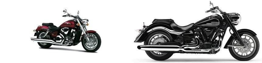 Motorrad Vergleich Honda VTX 1800 2005 vs. Yamaha XV 1900 A 2009