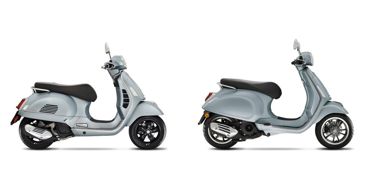 Motorrad Vergleich Vespa GTS 125 Supertech iGET 2021 vs. Vespa Primavera 125 S 2022