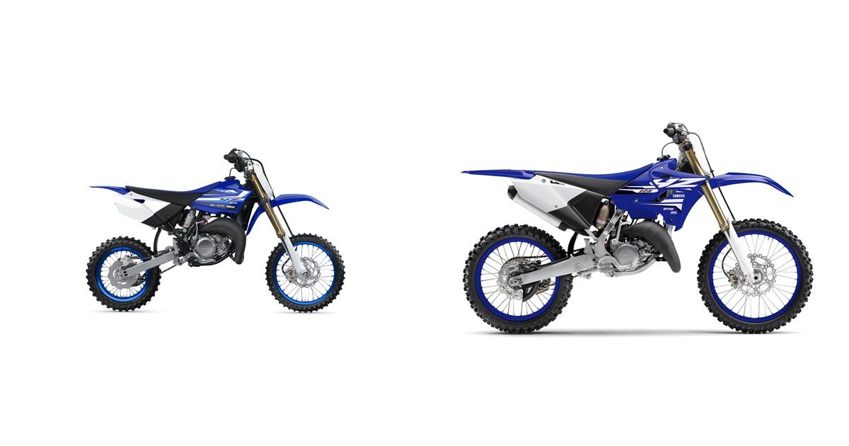 Motorrad Vergleich Yamaha YZ 85 LW 2020 vs. Yamaha YZ 125 LC 2018