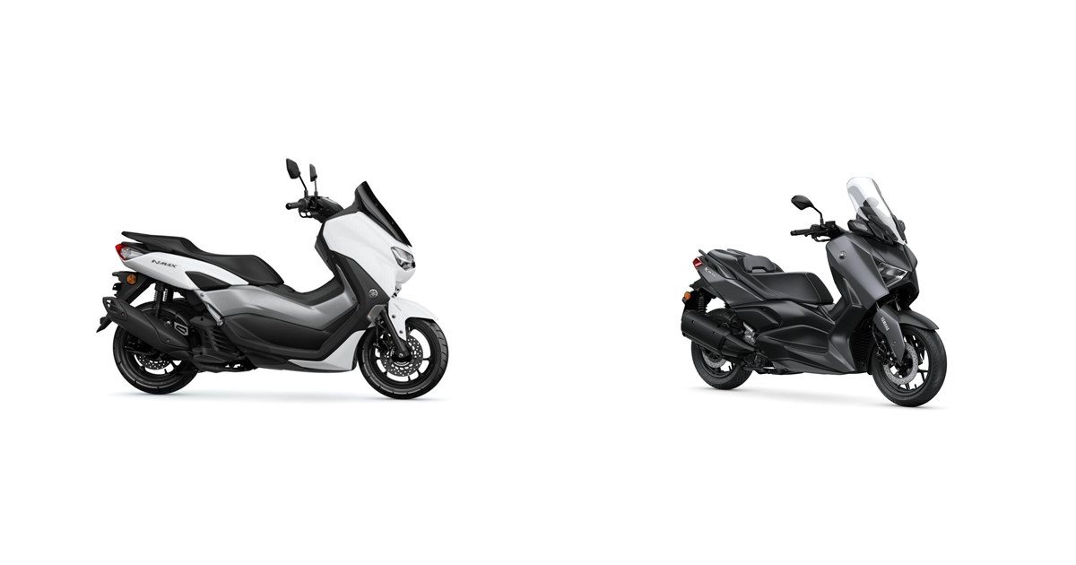 Comparaison des motos Yamaha NMAX 125 2024 VS. Yamaha XMAX 300 2024