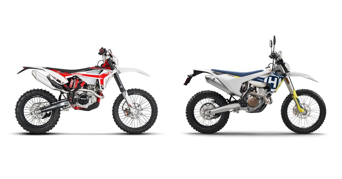 Motorrad Vergleich Beta RR 350 4T 2020 vs. Husqvarna FE 350 2018
