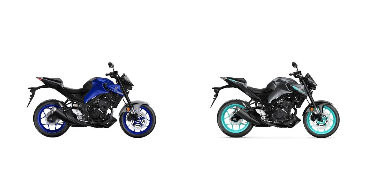 Motorrad Vergleich Yamaha MT-03 2020 vs. Yamaha MT-03 2024